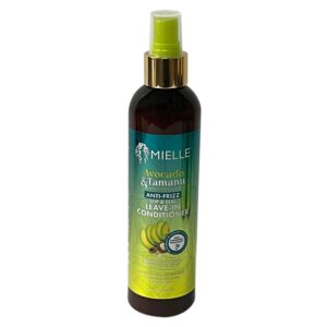 Mielle – Avocado & Tamanu – Anti-Frizz Collection - Shampoo, Conditioner, Leave-in Conditioner, Stay Straight Serum & Curl Perfector – Bundle Combo Set 5PCS