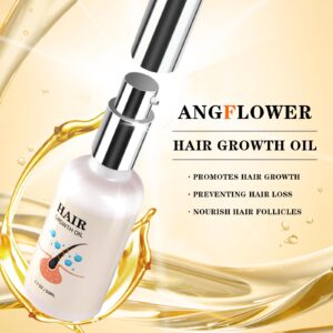 Hair Growth Oil - Rice Water For Hair Growth For Women & Men, Hair Loss Treatments, Serum For Thicker Longer Fuller Healthier Hair, Biotin & Castor Oil & Rosemary Oil 50ml