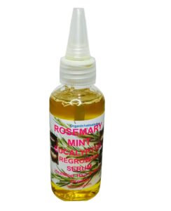 organic hair solution-rosemary mint eucalyptus scalp & hair growth oil - for thicker, longer & fuller hair- nourishing oil for split ends and dry scalp for all hair types-2-fluid ounces