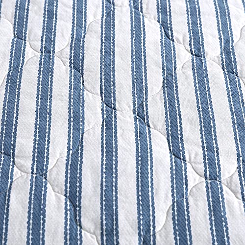 Stone Cottage - Queen Quilt Set, Super Soft Reversible Bedding with Matching Shams, Luxurious Room Essentials (Willow Way Indigo, Queen)