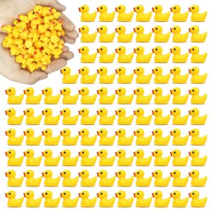 havagdtm 120 pcs mini ducks miniature duck figures for ornament miniature garden aquarium mini ducks diy handmade school project party favor