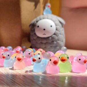 120 Pcs Mini Ducks Bulk,Tiny Ducks,Mini Resin Ducks Miniature Duck Figures Ornament Little Ducks for Craft,Dollhouse,Home Decorations Birthday Party Gift