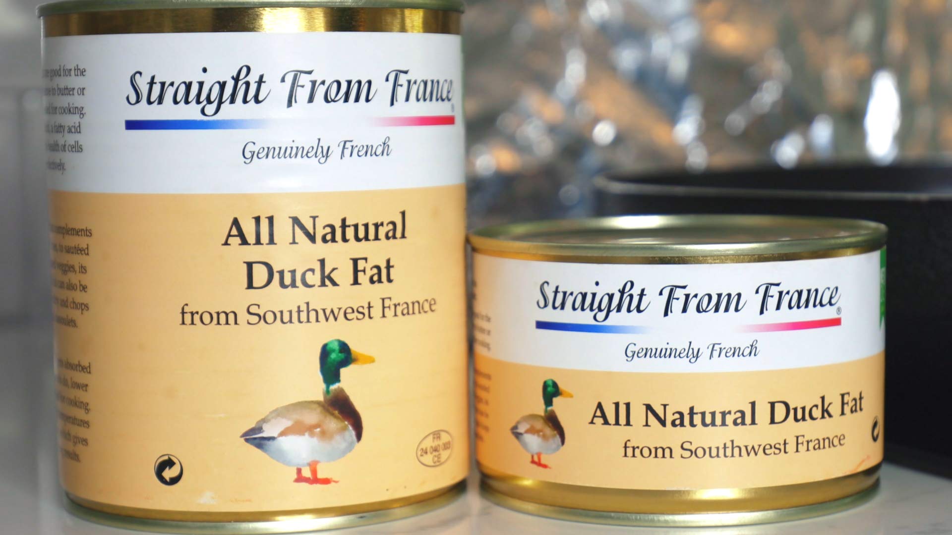 Straight from France All Natural Duck Fat for Cooking from Southwest France Keto and Paleo Diet Friendly 695g 24.5oz