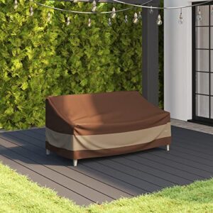 Duck Covers ULV623835 Ultimate 62 in. W Patio Loveseat Cover, x 38" D x 35" H, Mocha Cappuccino, Patio Furniture Covers