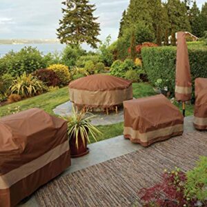 Duck Covers ULV623835 Ultimate 62 in. W Patio Loveseat Cover, x 38" D x 35" H, Mocha Cappuccino, Patio Furniture Covers