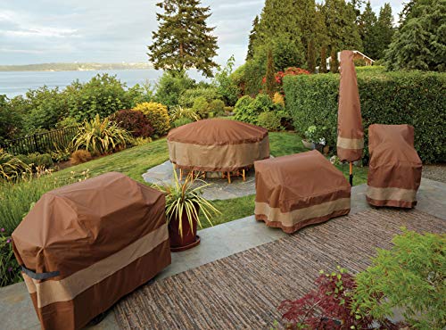 Duck Covers ULV623835 Ultimate 62 in. W Patio Loveseat Cover, x 38" D x 35" H, Mocha Cappuccino, Patio Furniture Covers