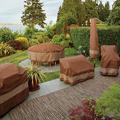 Duck Covers ULV623835 Ultimate 62 in. W Patio Loveseat Cover, x 38" D x 35" H, Mocha Cappuccino, Patio Furniture Covers