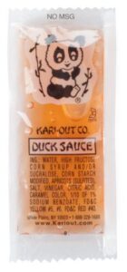 duck sauce individual condiment packets, 100 count, kari-out co.