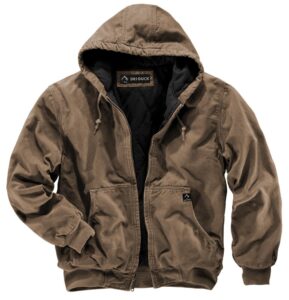 dri-duck men's cheyenne jacket (field khaki, large)