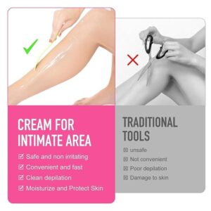 Qia Hair Removal Cream,Qia Hair Removal Cream For Men And Women (Rose)