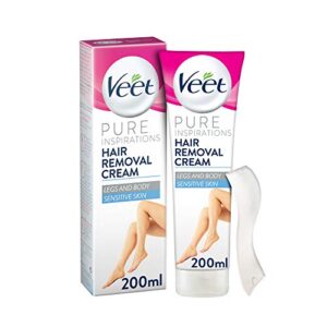 veet hair removal cream sensitive skin with aloe vera & vitamin e (200ml)