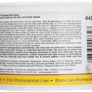 GiGi All Purpose Hair Removal Hard Wax for All Skin Types, 14 oz