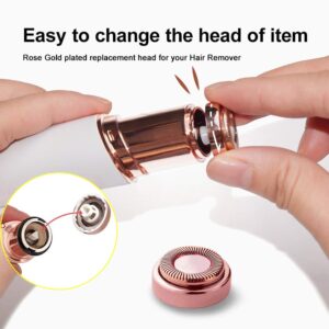 Facial Hair Remover Replacement Heads: Compatible with Finishing Touch Flawless Facial Hair Removal Tool for Women As Seen On TV 18K Gold-Plated Rose Gold (Generation 1 2pack)