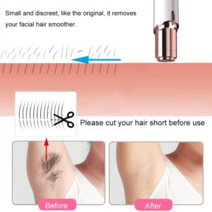 Facial Hair Remover Replacement Heads: Compatible with Finishing Touch Flawless Facial Hair Removal Tool for Women As Seen On TV 18K Gold-Plated Rose Gold (Generation 1 2pack)