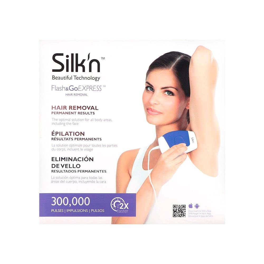 Silk’n Flash&Go Express - At Home Permanent Hair Removal For Women And Men, No Refill Cartridge Needed, Safe, Painless, IPL Laser Hair Removal System