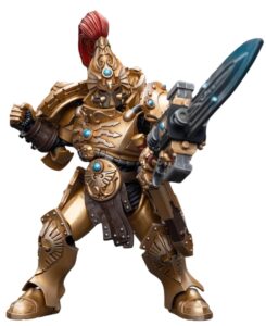 hiplay joytoy warhammer 40k collectible figure: adeptus custodes custodian guard with sentinel blade 1:18 scale action figures jt7837 (guard with sentinel blade)