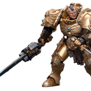 HiPlay JoyToy Warhammer 40K Collectible Figure: Adeptus Custodes Custodian Guard with Sentinel Blade 1:18 Scale Action Figures JT7837 (Guard with Sentinel Blade)