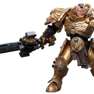 HiPlay JoyToy Warhammer 40K Collectible Figure: Adeptus Custodes Custodian Guard with Sentinel Blade 1:18 Scale Action Figures JT7837 (Guard with Sentinel Blade)