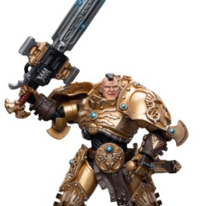 HiPlay JoyToy Warhammer 40K Collectible Figure: Adeptus Custodes Custodian Guard with Sentinel Blade 1:18 Scale Action Figures JT7837 (Guard with Sentinel Blade)