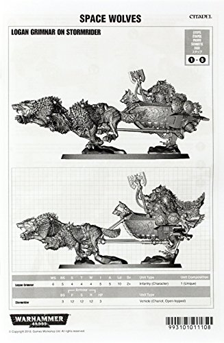 Games Workshop Warhammer 40K Logan Grimnar on Stormrider