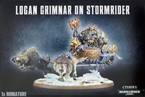 games workshop warhammer 40k logan grimnar on stormrider