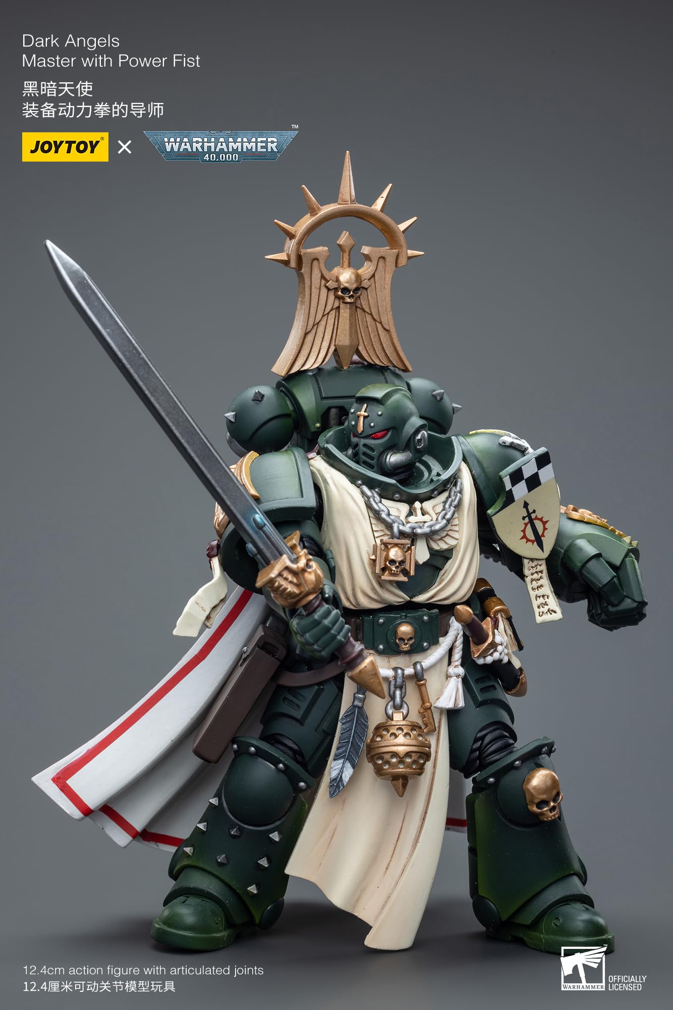 JoyToy Warhammer 40K: Dark Angels Master with Power Fist 1:18 Scale Action Figure