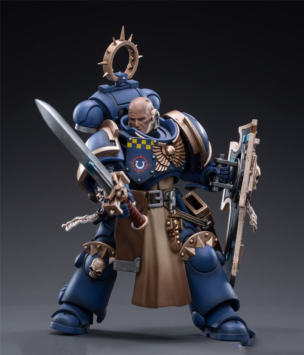 HiPlay JoyToy Warhammer 40K 1/18 Scale Science-fiction Action Figures-Ultramarines Space Marines Bladeguard Veterans 03