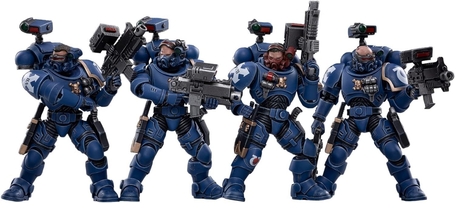 HUAXI DARK SOURCE(HAINAN)TECH JOYTOY Warhammer 40K ULTRAMARINES INCURSORS 1/18 FIG, Multicolor