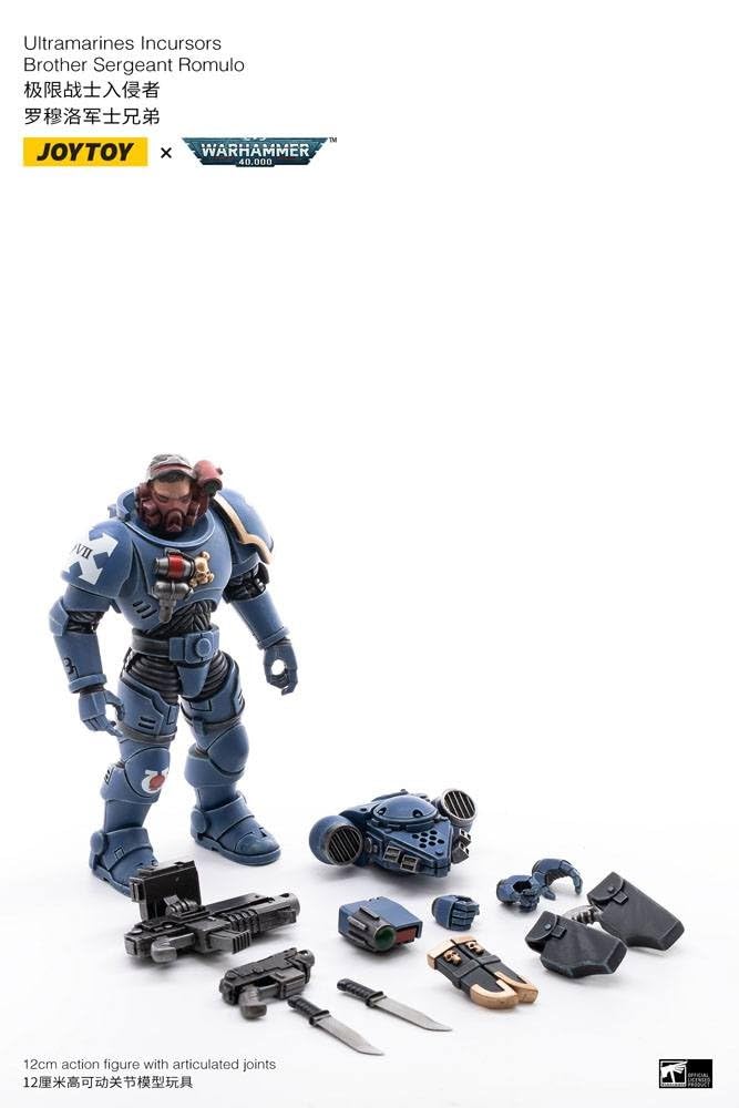 HUAXI DARK SOURCE(HAINAN)TECH JOYTOY Warhammer 40K ULTRAMARINES INCURSORS 1/18 FIG, Multicolor