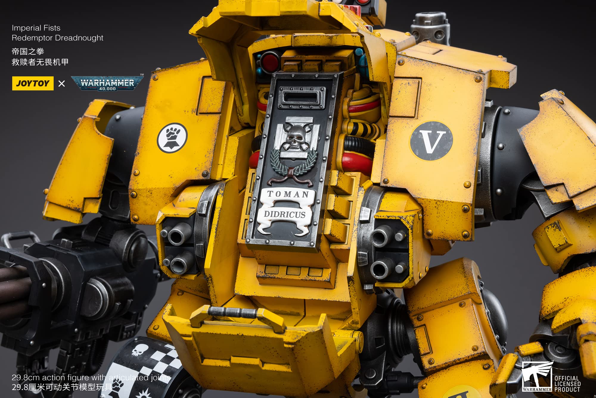 BLOOMAGE JOYTOY (BEIJING) TECH Warhammer 40k: Imperial Fists Redemptor Dreadnought 1:18 Scale Figure