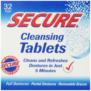 denture cleanser 32 tab by secure denture adhesive (1 each)