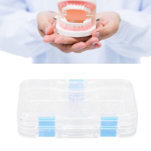 Membrane Tooth Box, Transparent Membrane Film Tooth Box, Safe Denture Storage Case with Secure Clasp, Reusable Dental Film Veneer Box for Dental Clinics