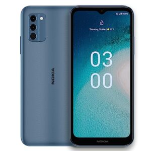 nokia c300 | verizon, t-mobile, at&t | android 12 | unlocked smartphone | 3-day battery | us version | 3/32gb | 6.52-inch screen | 13mp triple camera | ocean blue