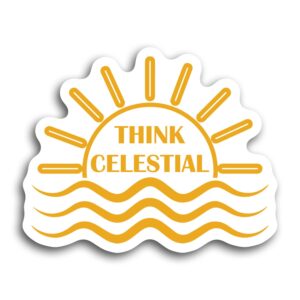 think celestial lds sticker bible sunshie jesus god faith religious v1 vinyl die cut sticker for car laptop phone water bottle guitar helmet gift idea merchandise decor decal stuff