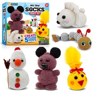 arts and crafts for kids ages 8-12 - create your own stuffed animal kit - art project for girls & boys ages 7, 8, 9, 10, 11, 12