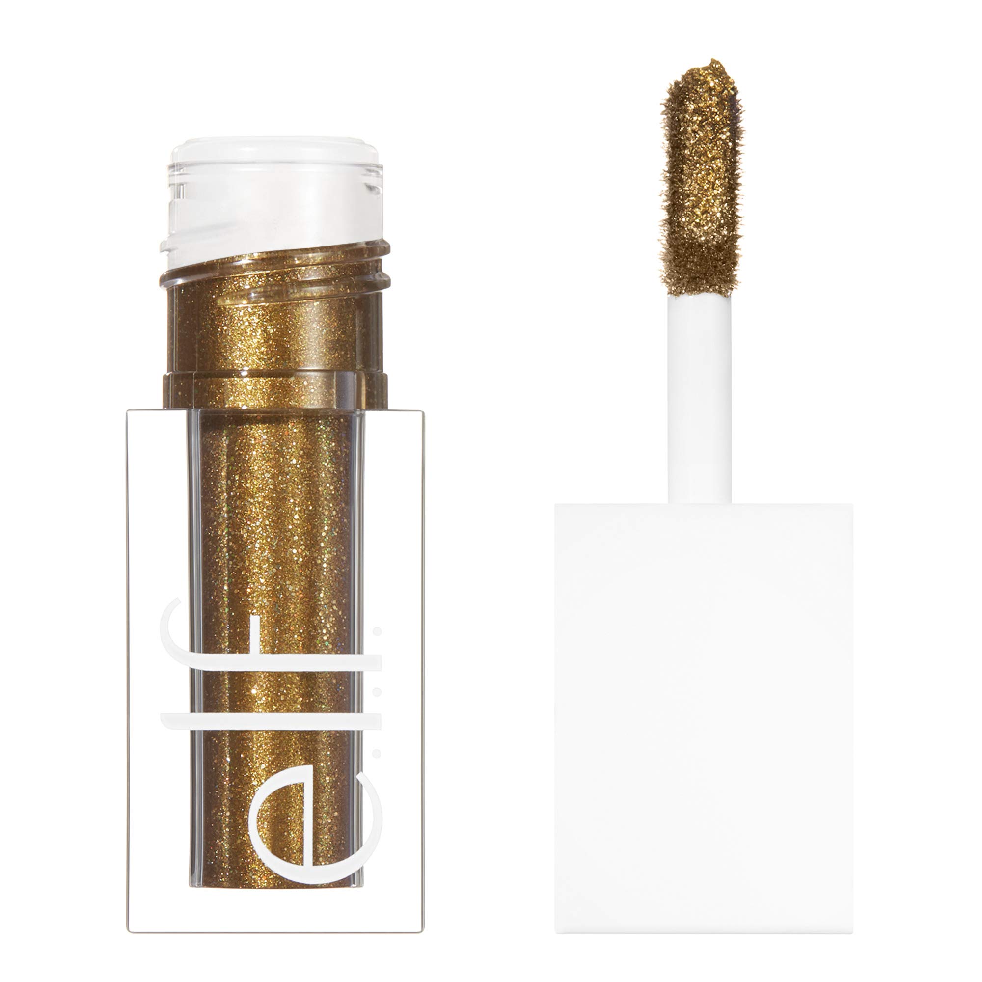 e.l.f. Liquid Glitter Eyeshadow, Long Lasting, Quick-Drying, Opaque, Gel-Based Eyeshadow For Creating High-Impact, Multi-Dimensional Eye Looks, Dirty Martini, 0.10 Fl Oz