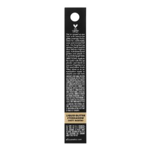 e.l.f. Liquid Glitter Eyeshadow, Long Lasting, Quick-Drying, Opaque, Gel-Based Eyeshadow For Creating High-Impact, Multi-Dimensional Eye Looks, Dirty Martini, 0.10 Fl Oz