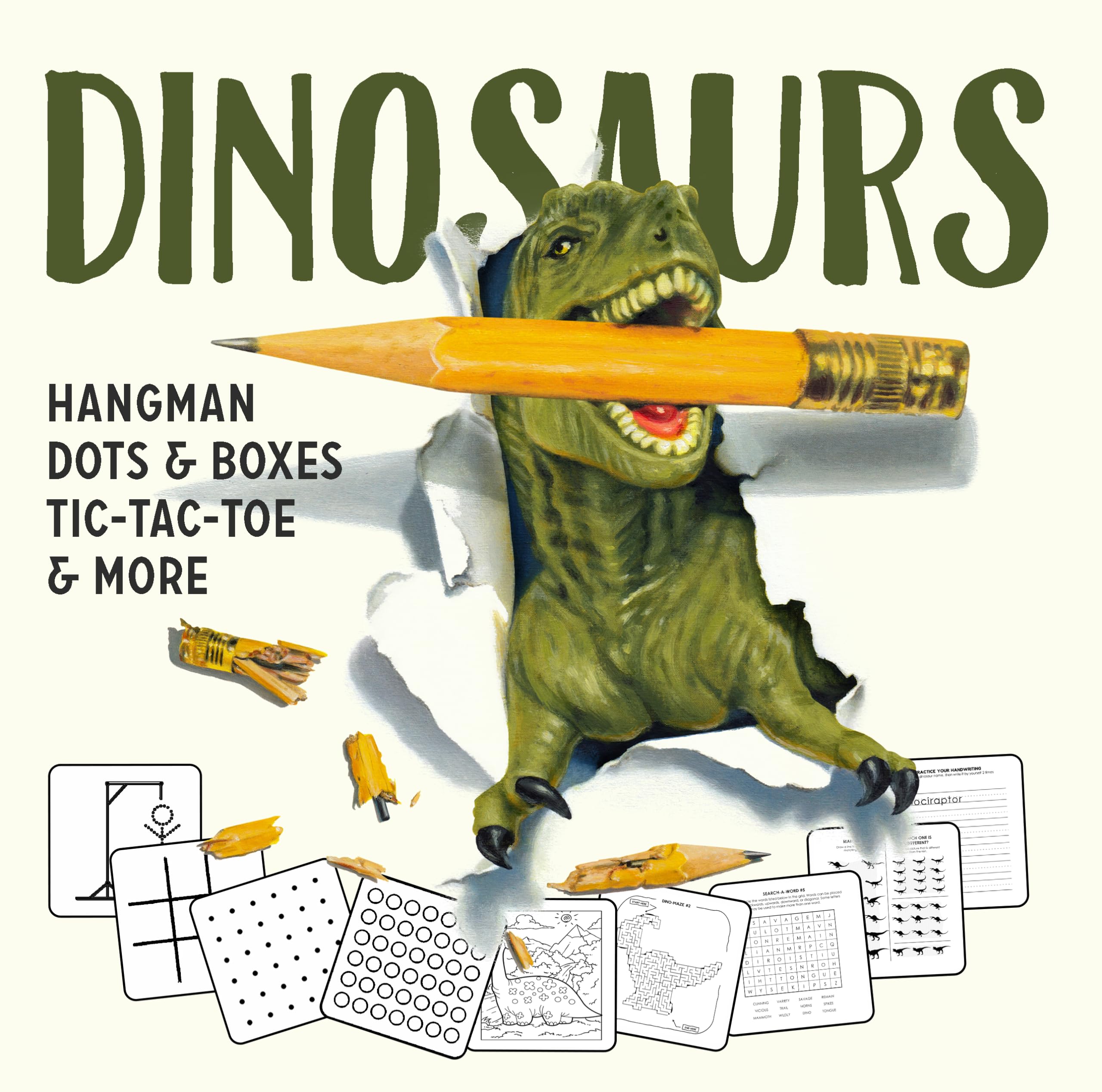 Dinosaurs Hangman, Dots & Boxes, Tic-Tac-Toe, & More (Kindle Scribe Only)