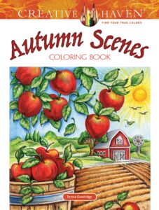 creative haven autumn scenes coloring book (adult coloring books: seasons)