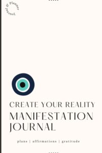 create your reality | manifestation journal: plans | affirmations | gratitude