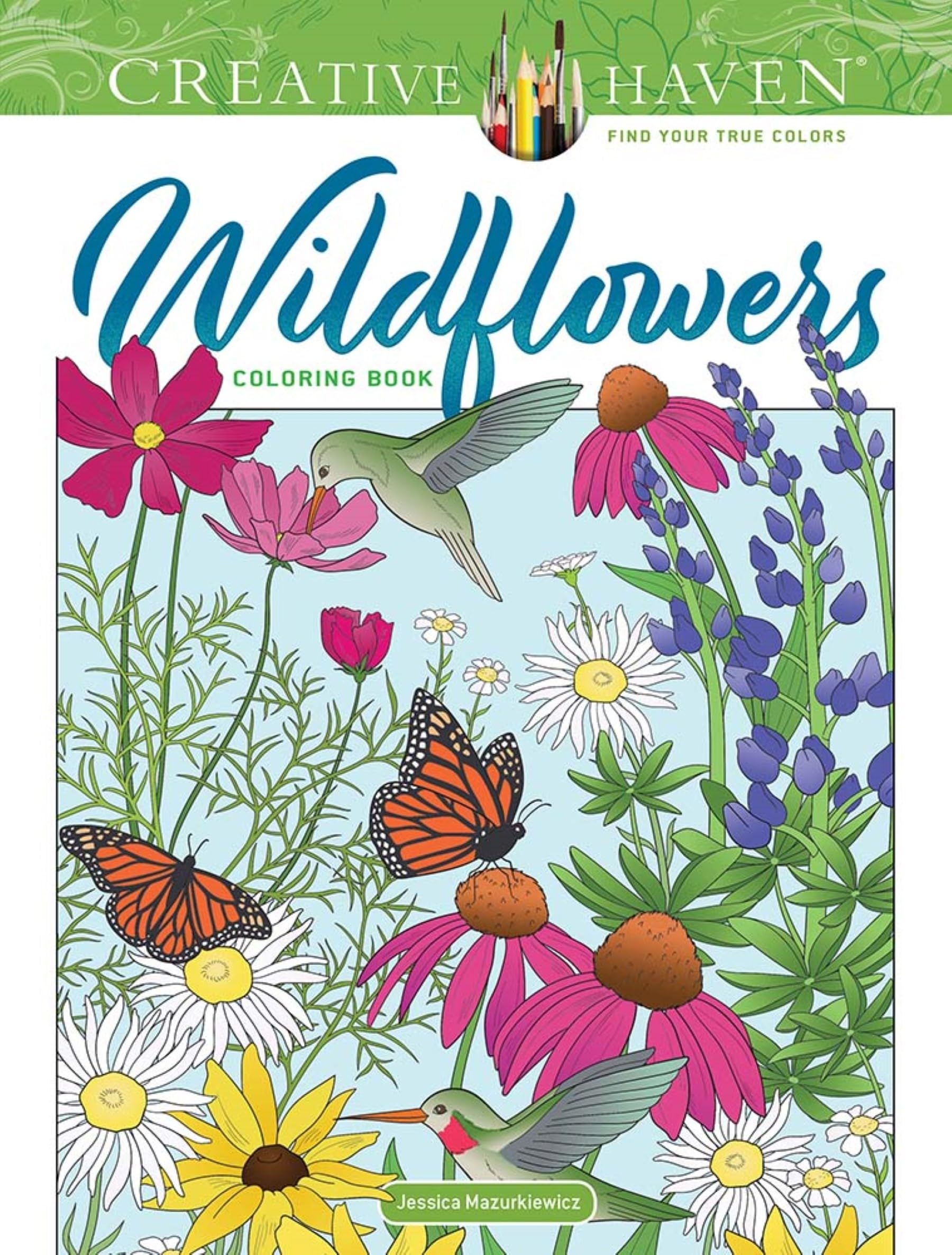 Creative Haven Wildflowers Coloring Book (Adult Coloring Books: Flowers & Plants)