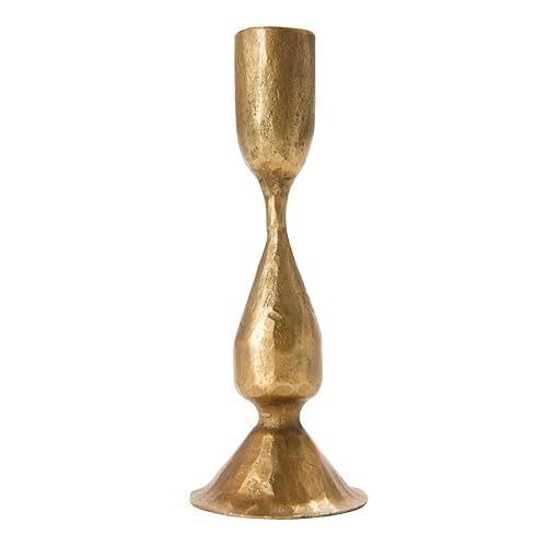 Creative Co-Op Hand-Forged Metal Taper, Antique Brass Finish Candle Holder