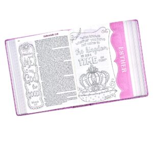 ESV Holy Bible, My Creative Bible For Girls, Hardcover w/Ribbon Marker, Illustrated Coloring, Journaling and Devotional Bible, English Standard Version, Purple Glitter