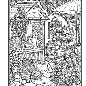 Creative Haven Country Gardens Coloring Book (Adult Coloring Books: In The Country)