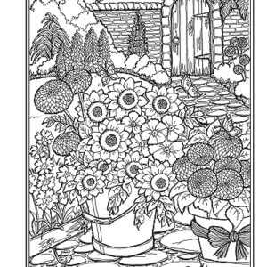 Creative Haven Country Gardens Coloring Book (Adult Coloring Books: In The Country)