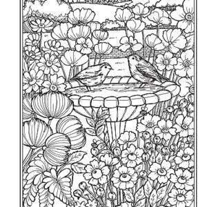 Creative Haven Country Gardens Coloring Book (Adult Coloring Books: In The Country)