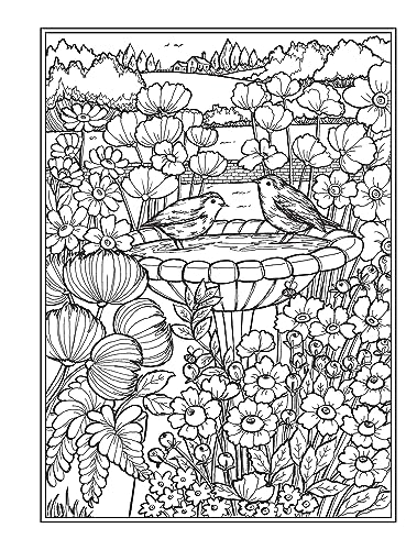 Creative Haven Country Gardens Coloring Book (Adult Coloring Books: In The Country)