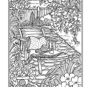 Creative Haven Country Gardens Coloring Book (Adult Coloring Books: In The Country)