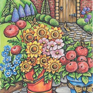 Creative Haven Country Gardens Coloring Book (Adult Coloring Books: In The Country)