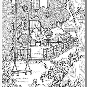 Creative Haven Country Gardens Coloring Book (Adult Coloring Books: In The Country)